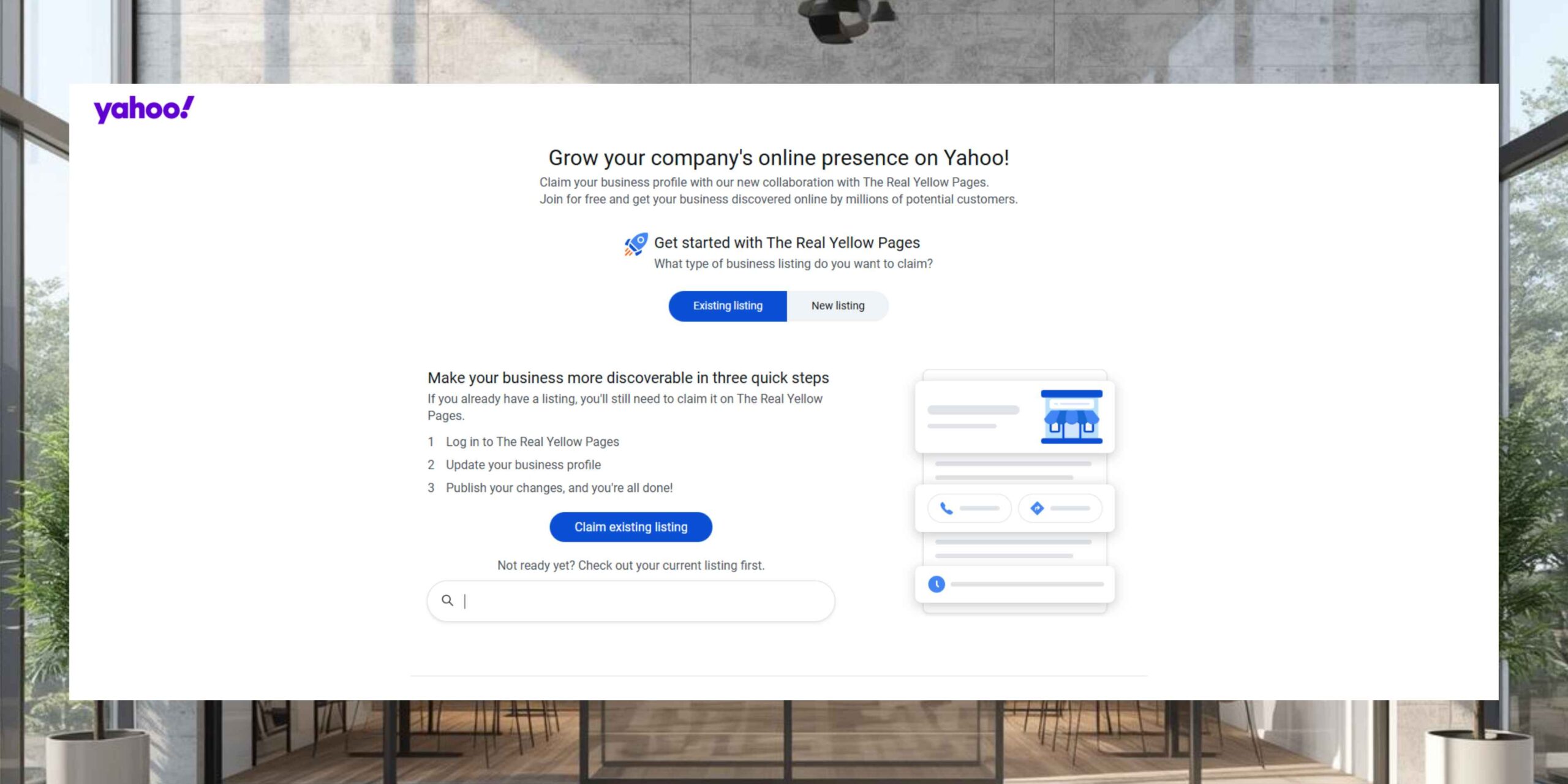 Secure Yahoo Business Listing for Local SEO
